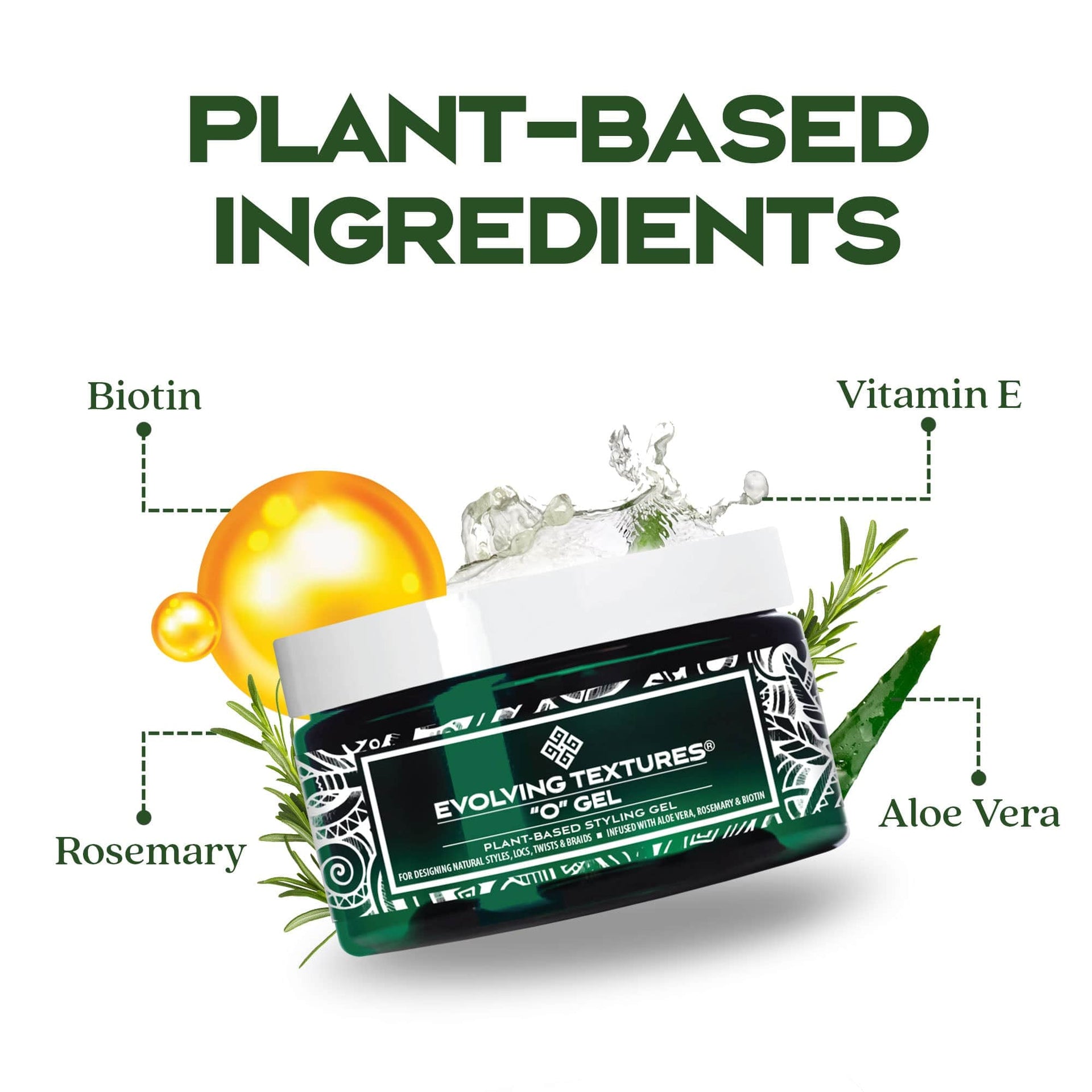 O Gel | Loc Gel & Plant-Based Natural Hair Styling Gel | Evolving Textures