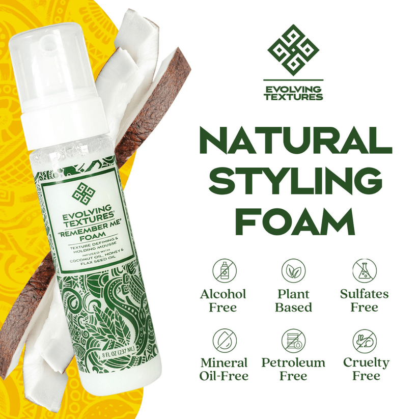 Remember Me Styling Foam & Mousse for Curly Hair | Evolving Textures